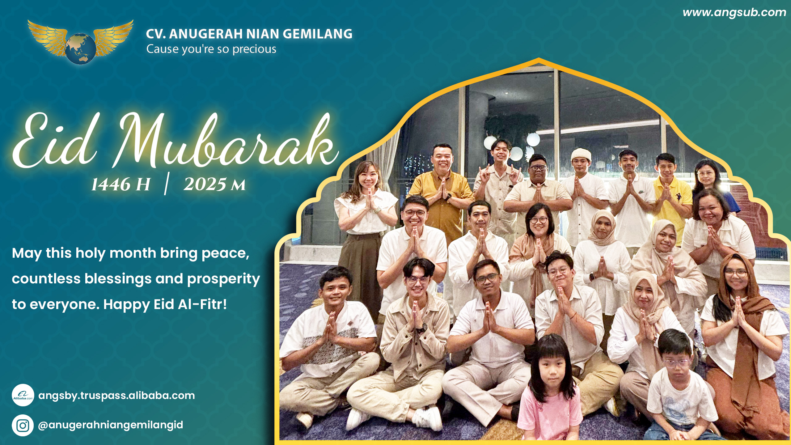 Happy Eid Mubarak 1446H - CV. Anugerah Nian Gemilang