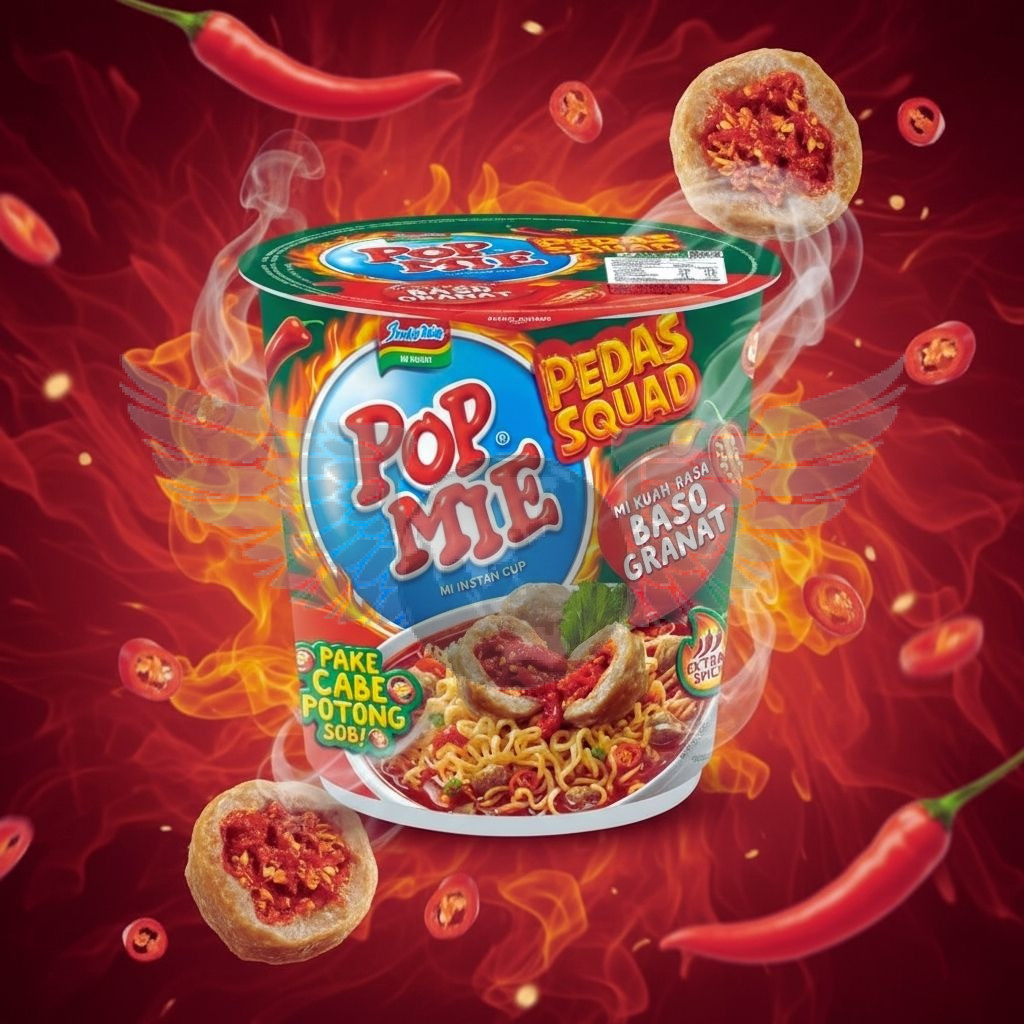 Pop Mie Instant Spicy Squad Cup Soup Noodles (New Flavor) - CV ...